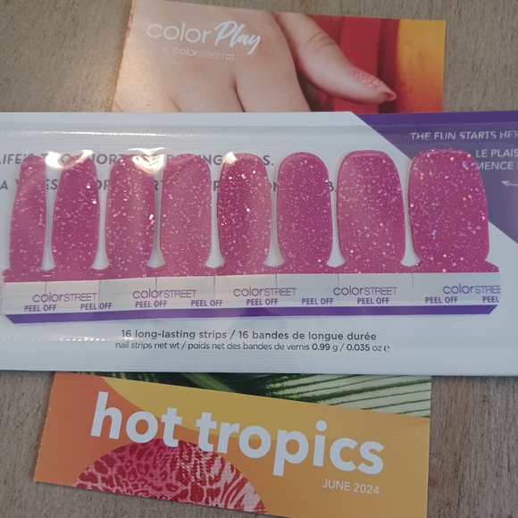 Color Street | Makeup | Color Street Nail Polish Strips Hibiscus Heat ...